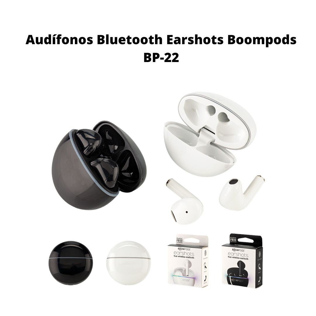 Audífonos Bluetooth Earshots Boompods BP-22 (CP) (NUEVO)